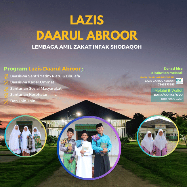 LAZIS Daarul Abroor | Tumbuh Bersama Umat, Menebar Kebaikan Bagi Umat